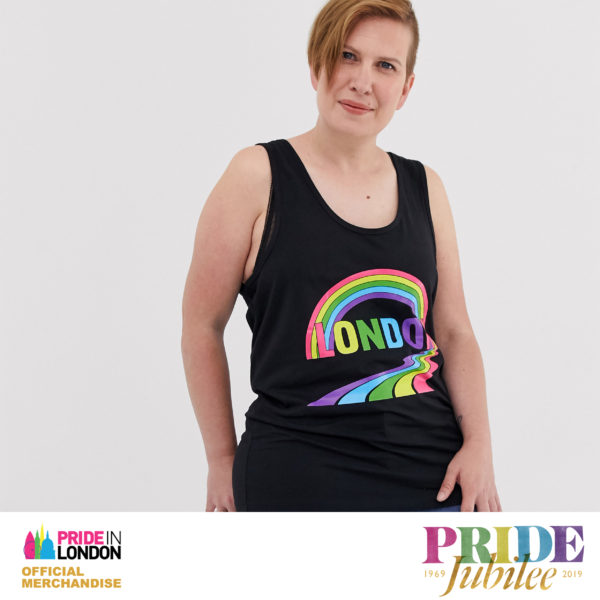 Pride In London LDN Unisex Vest Black - THE PRIDE SHOP