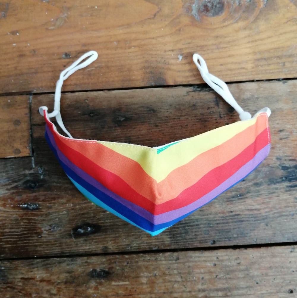 Rainbow Bear Face Mask