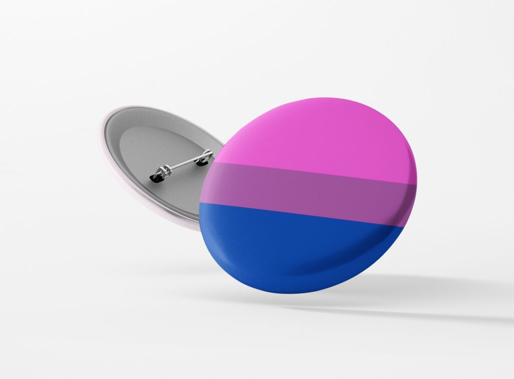 Vintage Style Button Badge - Bi / Bisexual Badge - THE PRIDE SHOP