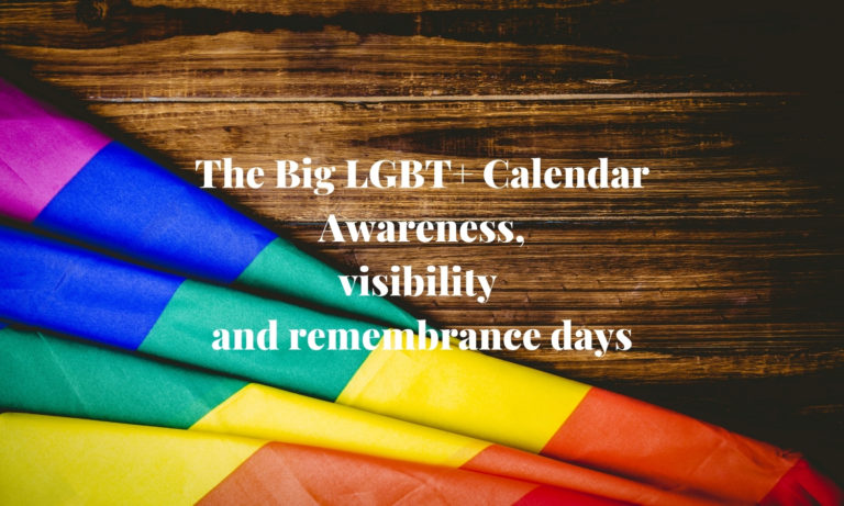 The Big LGBT+ Calendar: Awareness, visibility and remembrance days in 2020