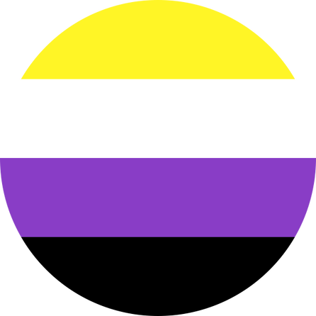 Vintage Style Button Badge - Non-Binary Badge Pride Flag - THE PRIDE SHOP