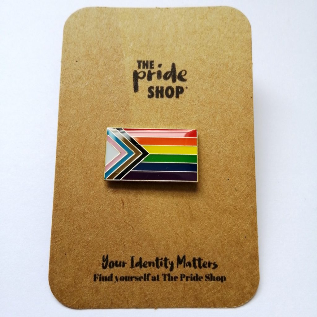 Rainbow Progress Flag Pin Badge