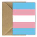 Transgender Pride Flag Card Rectangle - THE PRIDE SHOP