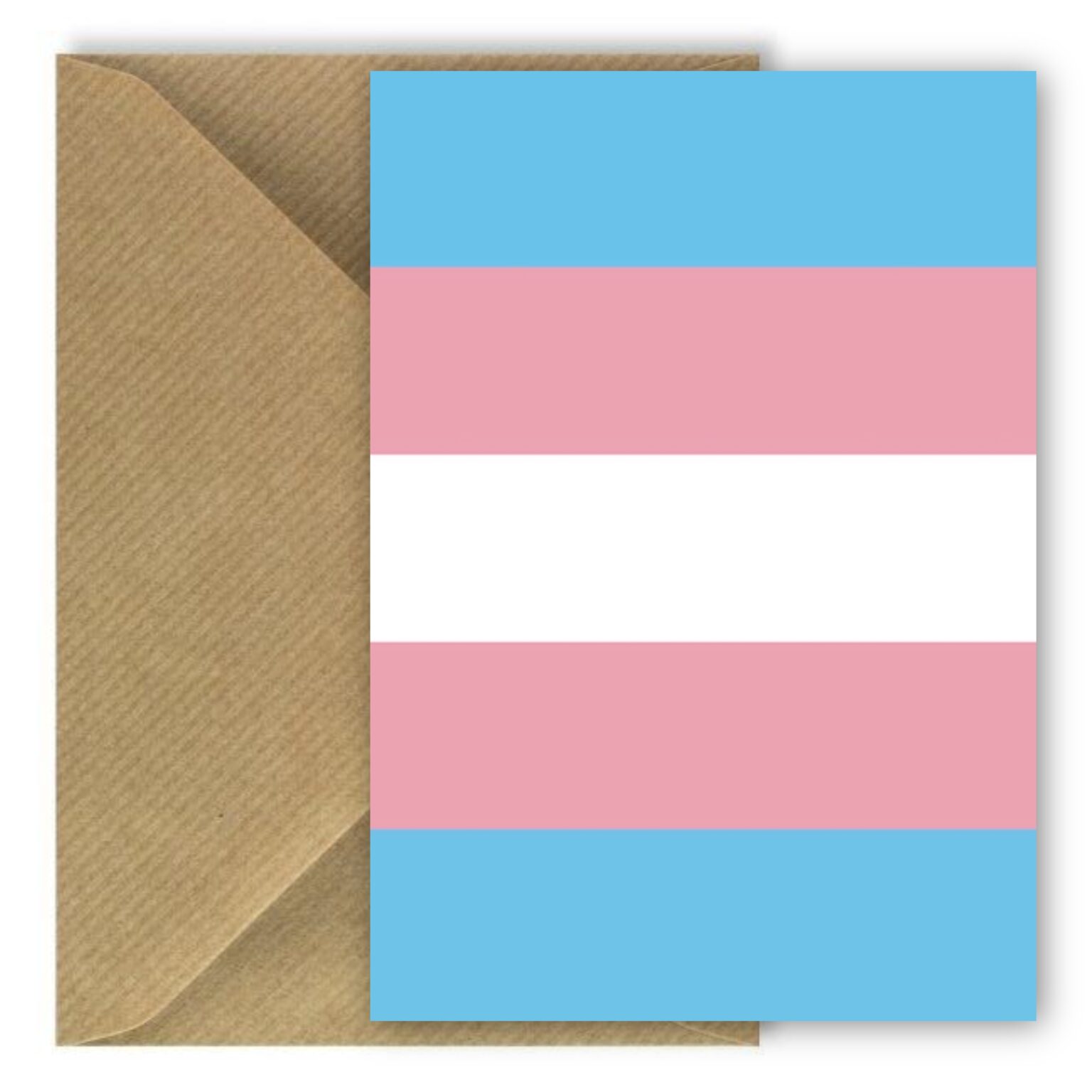 Transgender Pride Flag Card Rectangle - THE PRIDE SHOP